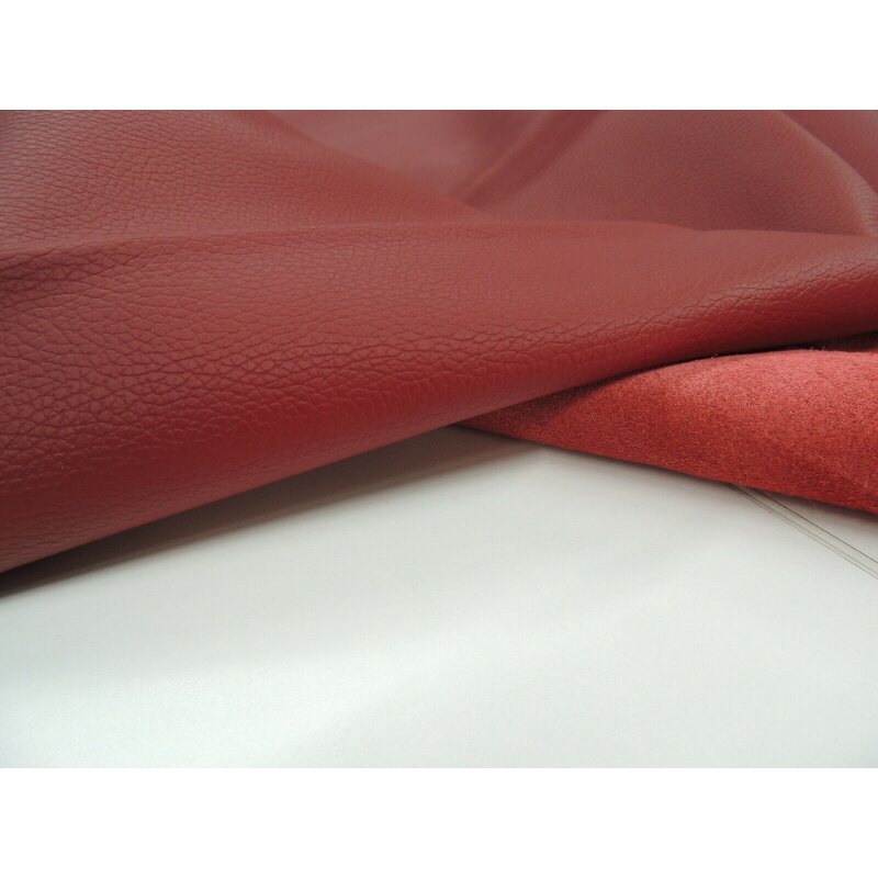 Polsterleder Antikleder Echtes Rind-Nappa-Leder rubinrot - Bankauflag